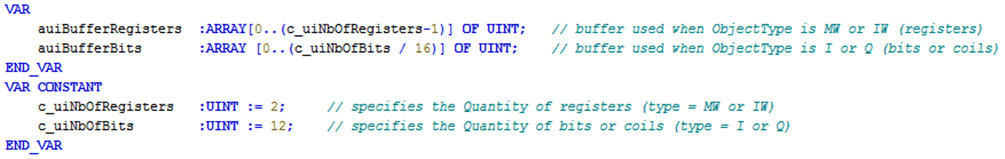 READ_VAR: Read Data from a Modbus Device